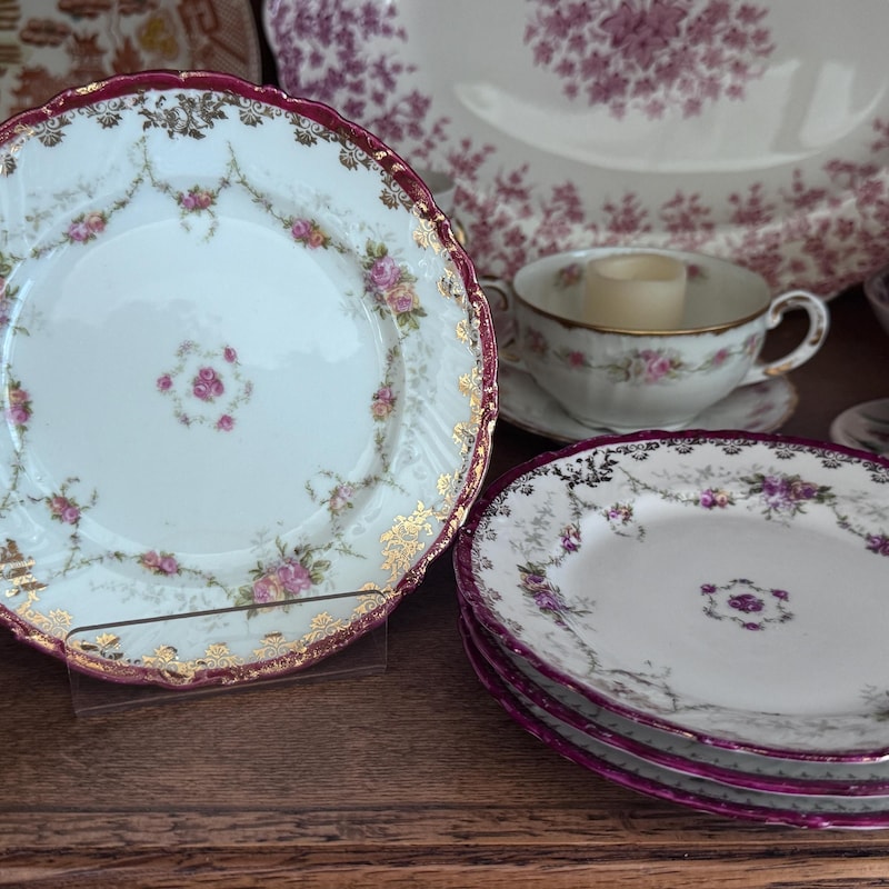 Cranberry Dinnerware Set - Etsy
