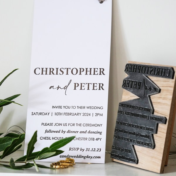 Wedding Invite Stamp - Etsy