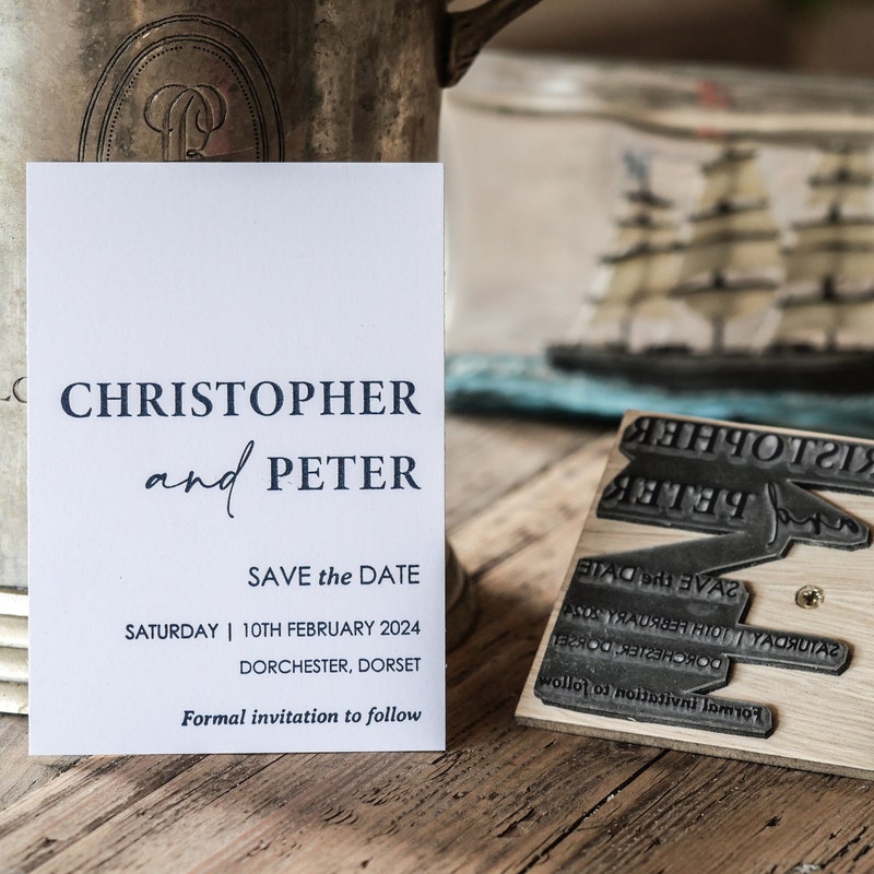 Save the Date Stamp - Etsy UK