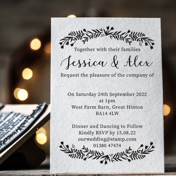 Custom Wedding Invitation Stamps - Etsy
