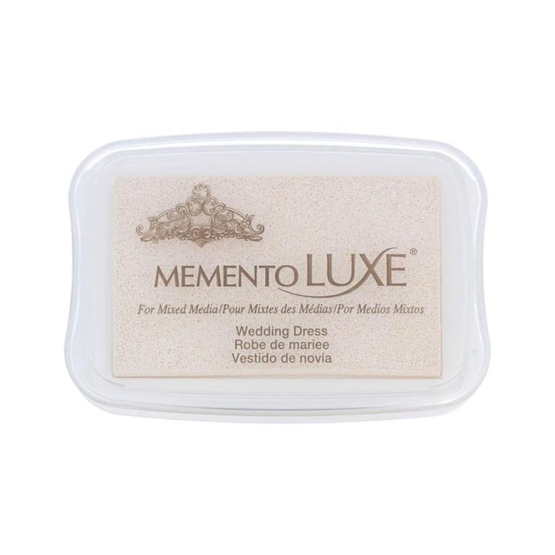 Memento Luxe White Ink Pad Wedding Dress Quick-drying Stamping Paper ...