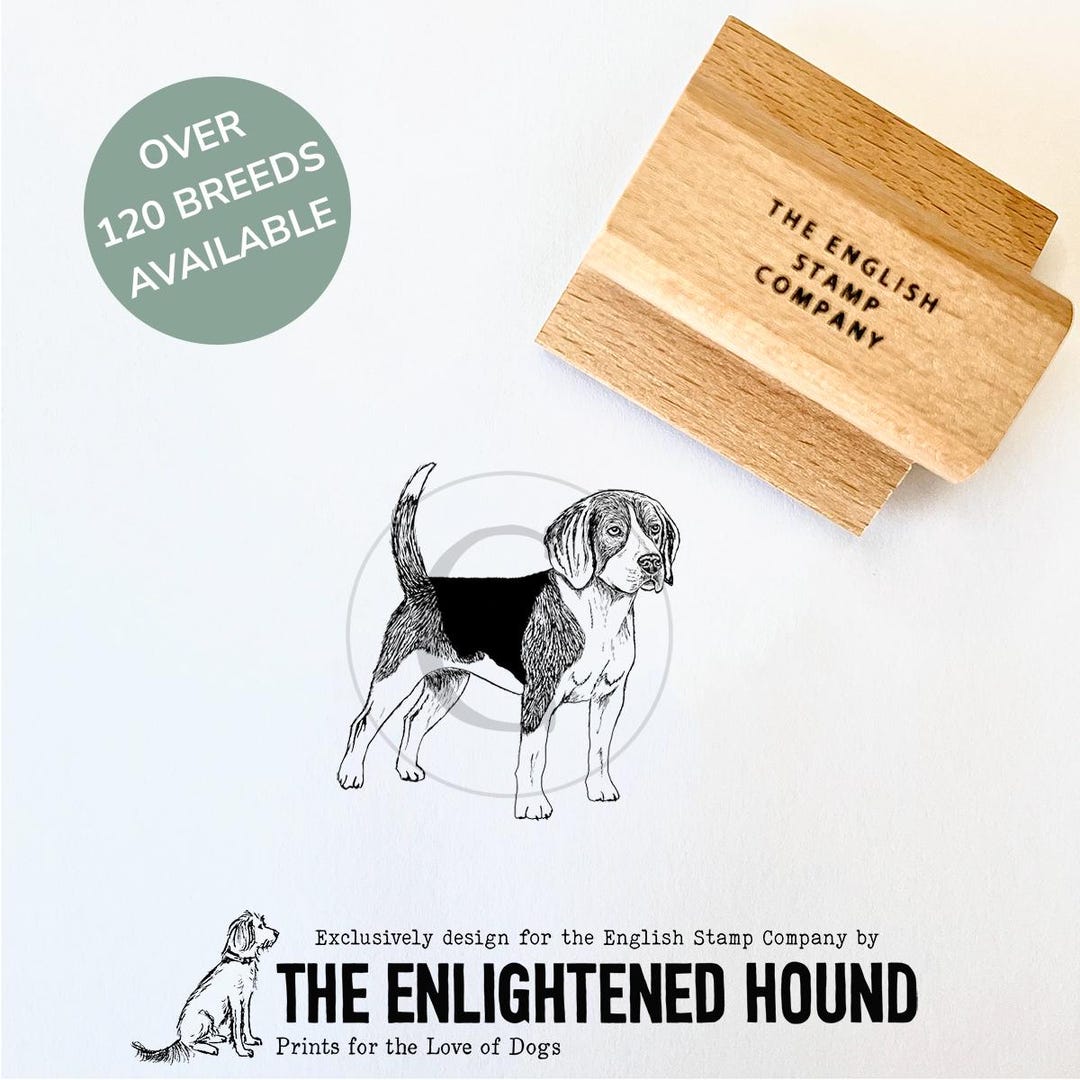 Debbie Kendall Beagle Rubber Stamp: Dog Craft Stamp - Etsy