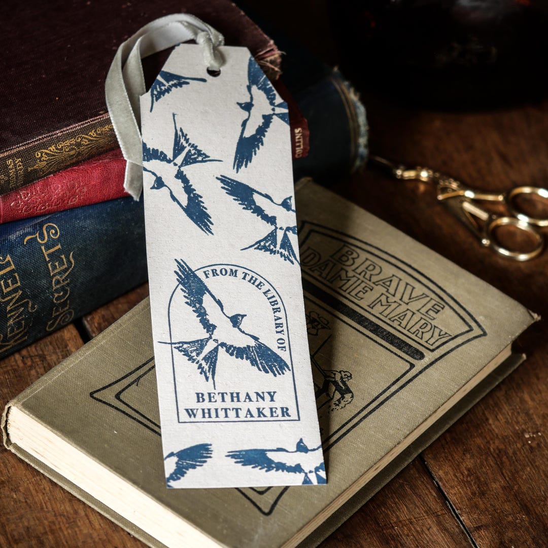 Jackie Morris Swallow Ex Libris Rubber Stamp: Personalized Bookplate ...
