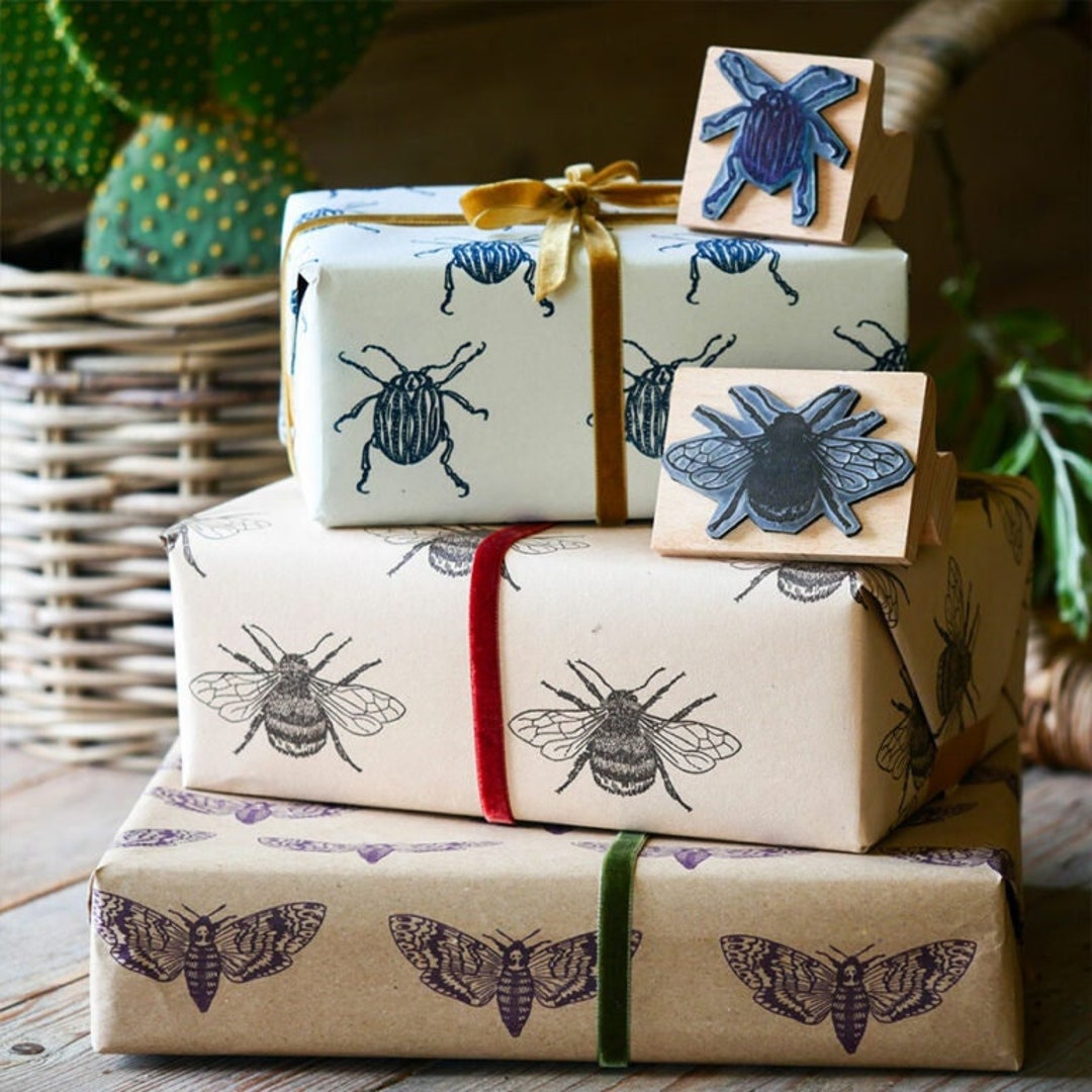Insect Rubber Stamp Set | Stamp Set | Greetings Card Stamp Set | Art ...