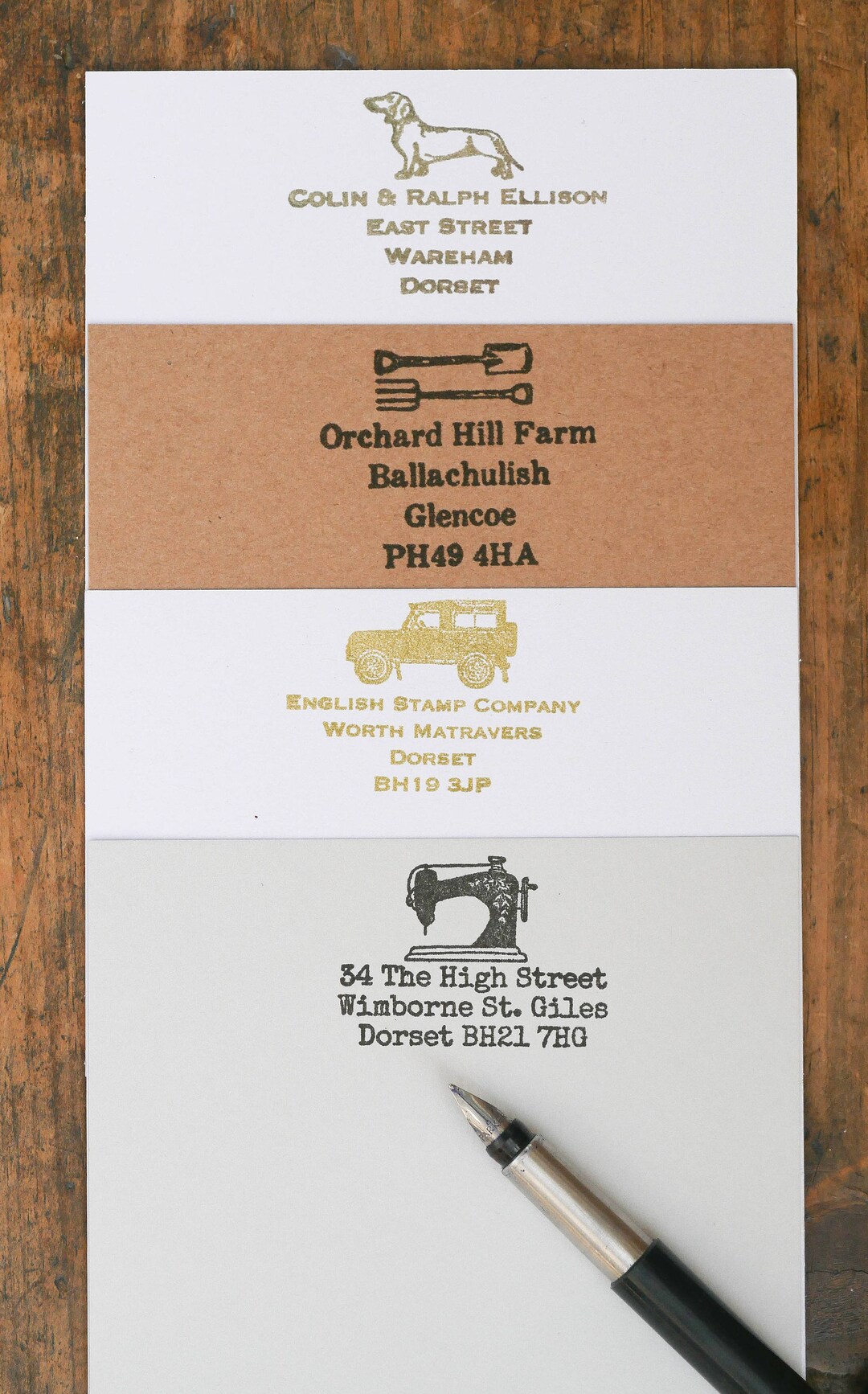 Charm Address Rubber Stamp: Custom Stationery, New Home Gift - Etsy