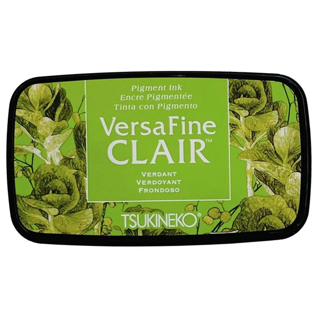 Versafine Clair Ink Pad Verdant Green | Ink Pad for Fine Detail | Fast Drying Ink | Tsukineko ...