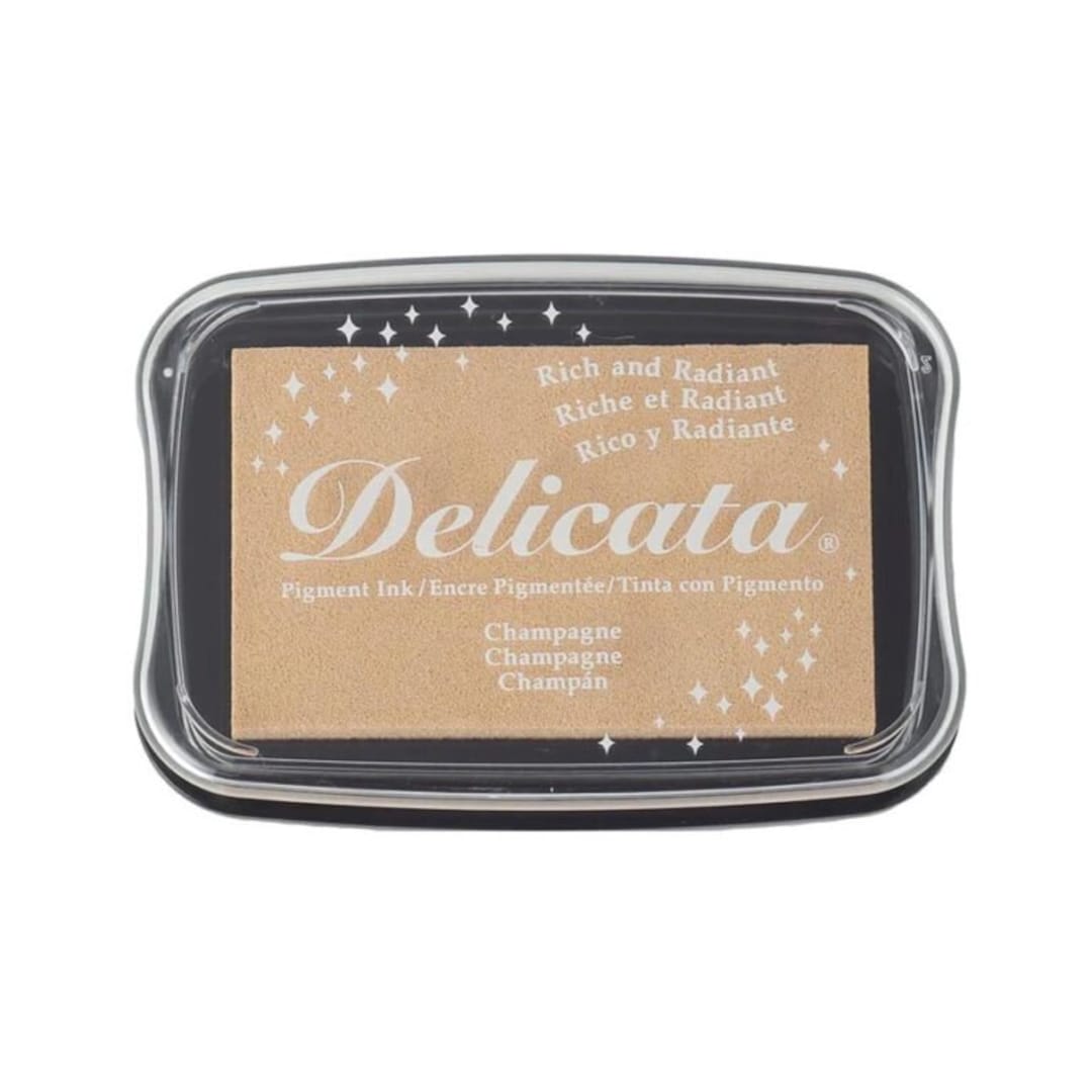 Delicata Champagne Metallic Ink Pad | Gold Ink Pad | Tsukineko Vegan ...
