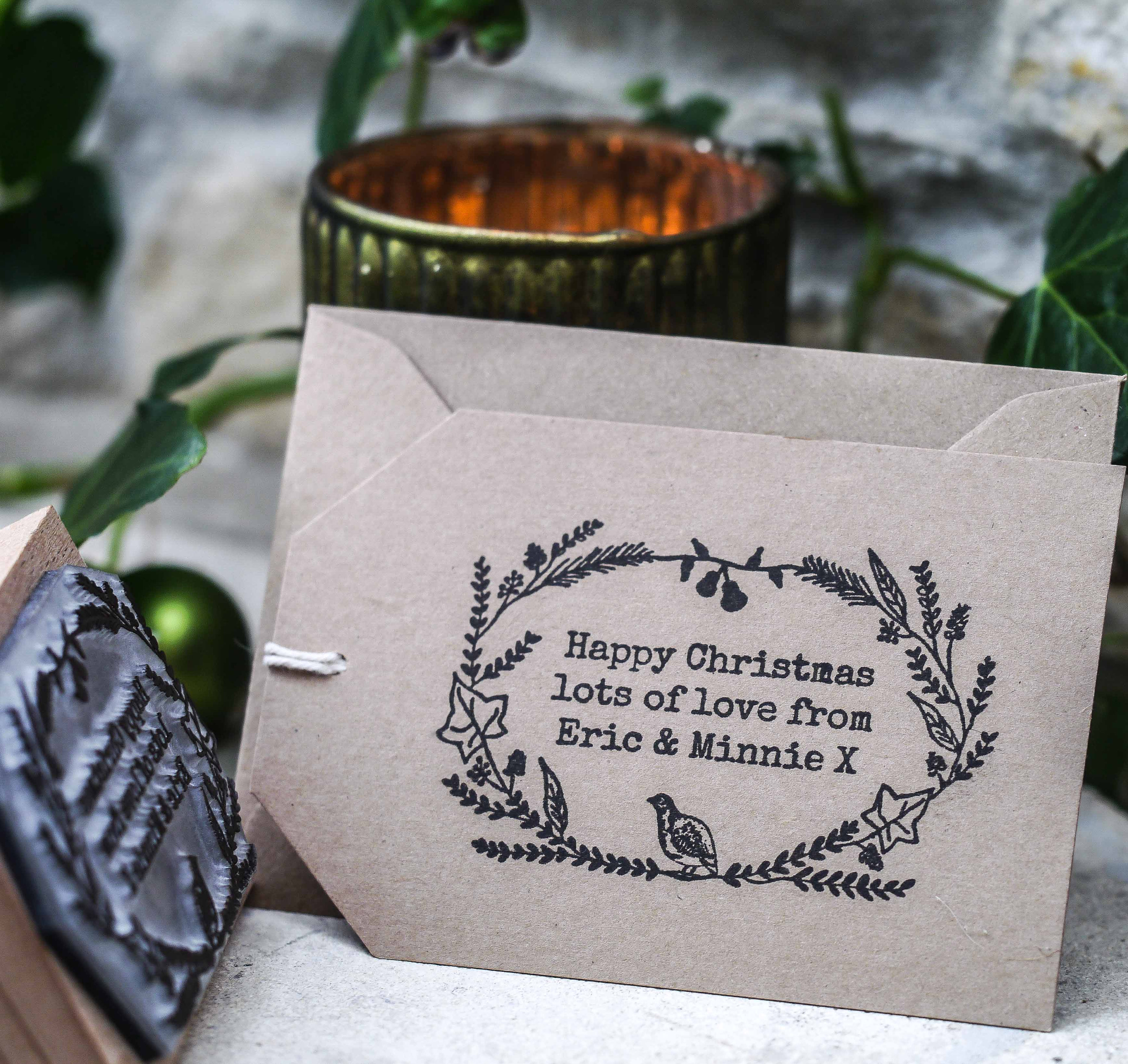 Christmas Stamp Partridge in A Pear Tree Personalised - Etsy UK