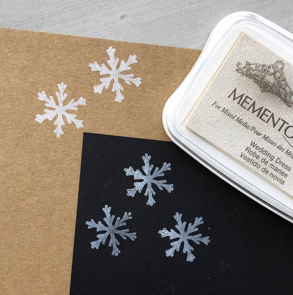 Memento Luxe White Ink Pad Wedding Dress Quick-drying Stamping Paper ...