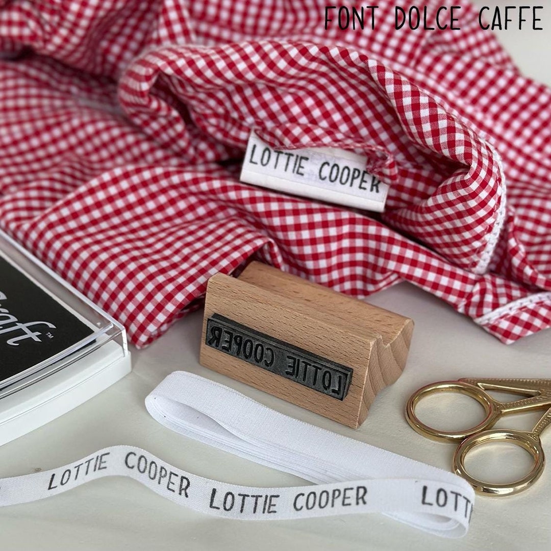 Custom Name Stamp Name Tag Stamp Personalised Rubber Art Stamp - Etsy