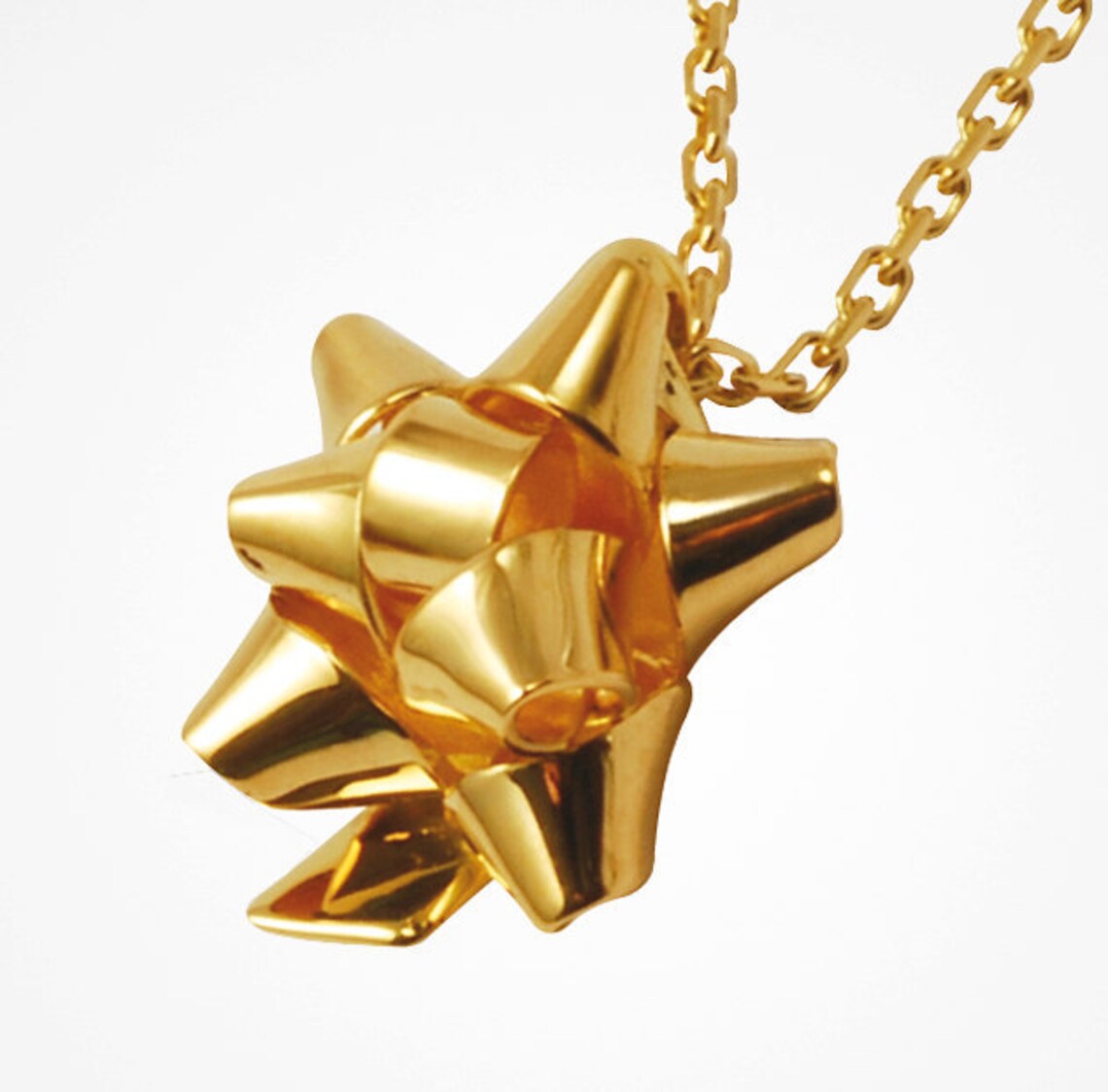 18 K Starred Node Necklace - Etsy