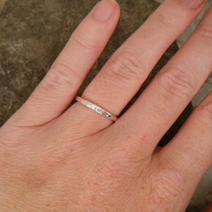 Hammered Ring, Sterling Silver, Made to Order - Etsy