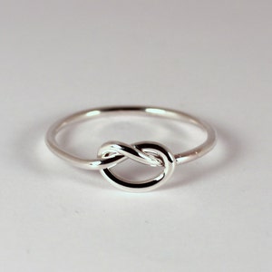 Knot Ring Sterling Silver Made to Order - Etsy