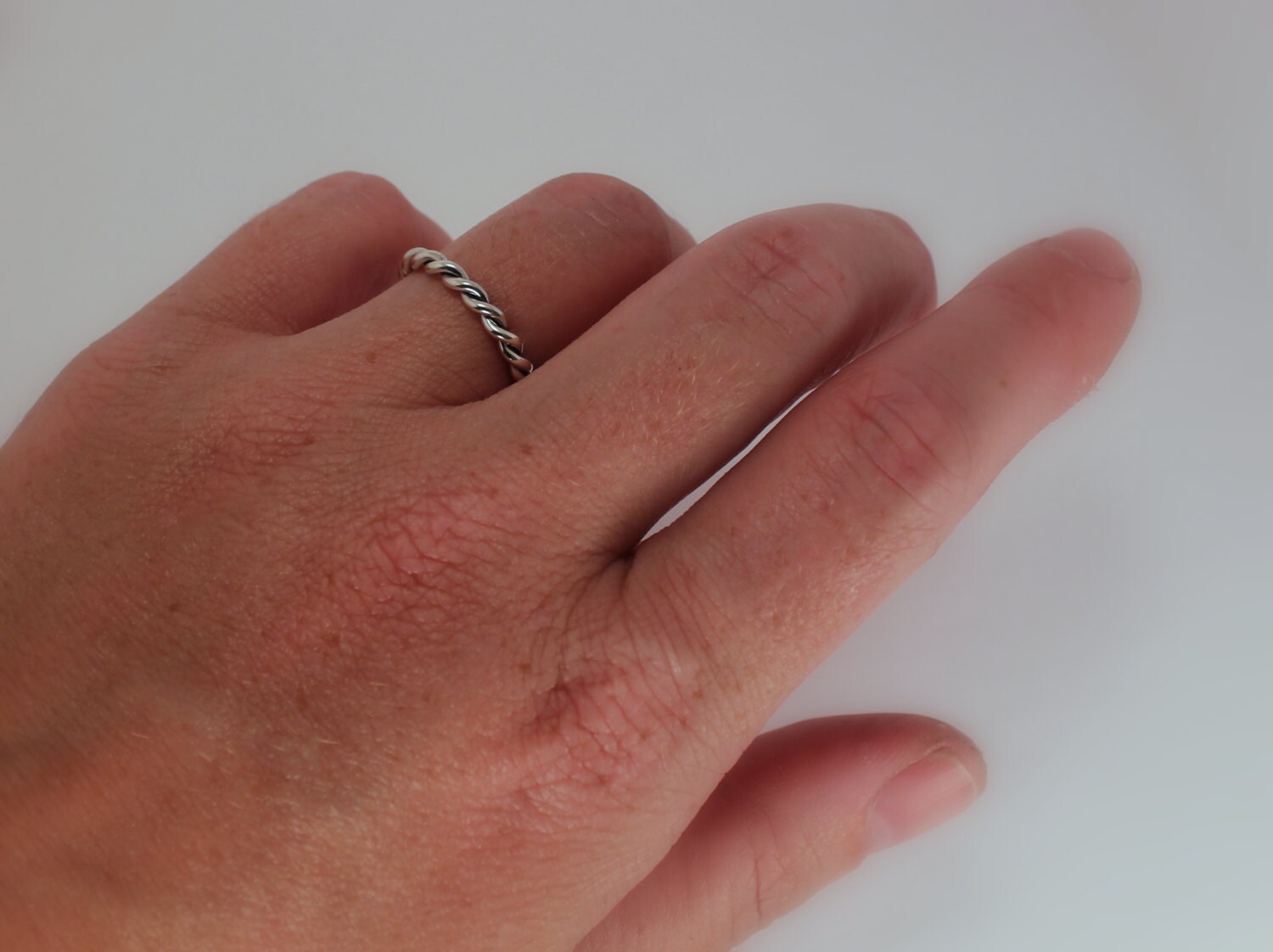 Silver Twist Ring Sterling Silver Made to Order - Etsy