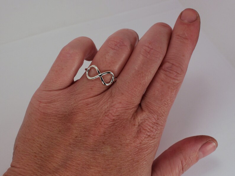 Infinity Symbol Ring Sterling Silver Made to Order - Etsy