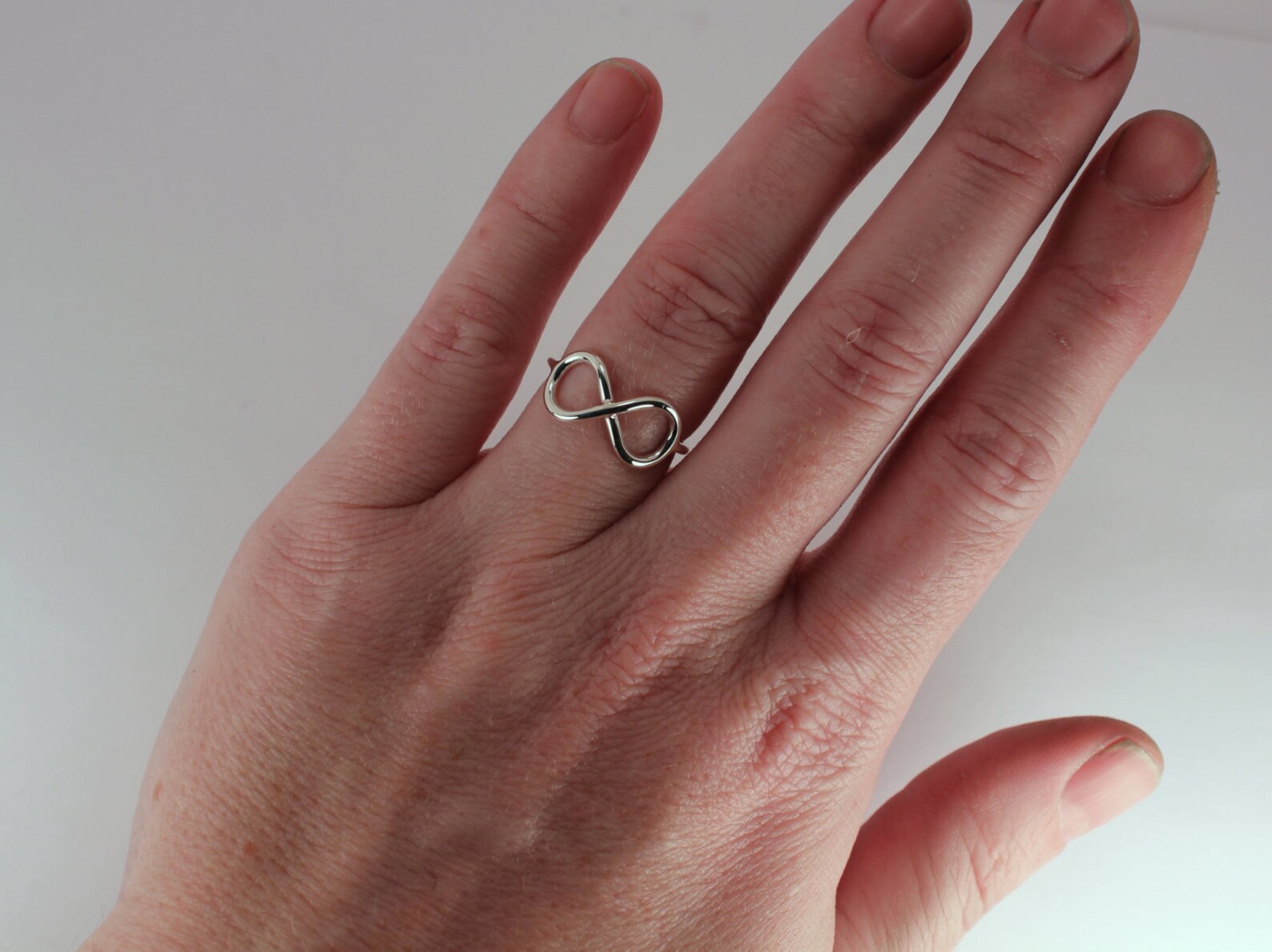 Infinity Symbol Ring Sterling Silver Made to Order - Etsy