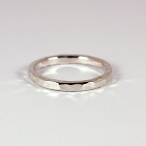 Hammered Ring, Sterling Silver, Made to Order - Etsy