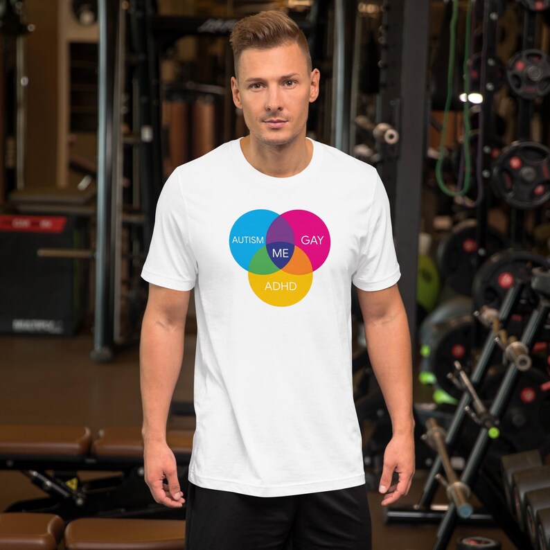 Audhd Queer Venn Diagram Shirt – Gay Autism Neurodivergent Pride Tee - Etsy