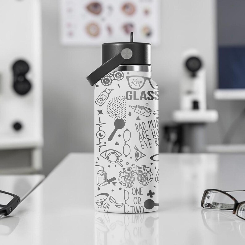 Optometry Engraved Hydro Flask Bottle – Eye Doctor Gift – Ophthalmology ...