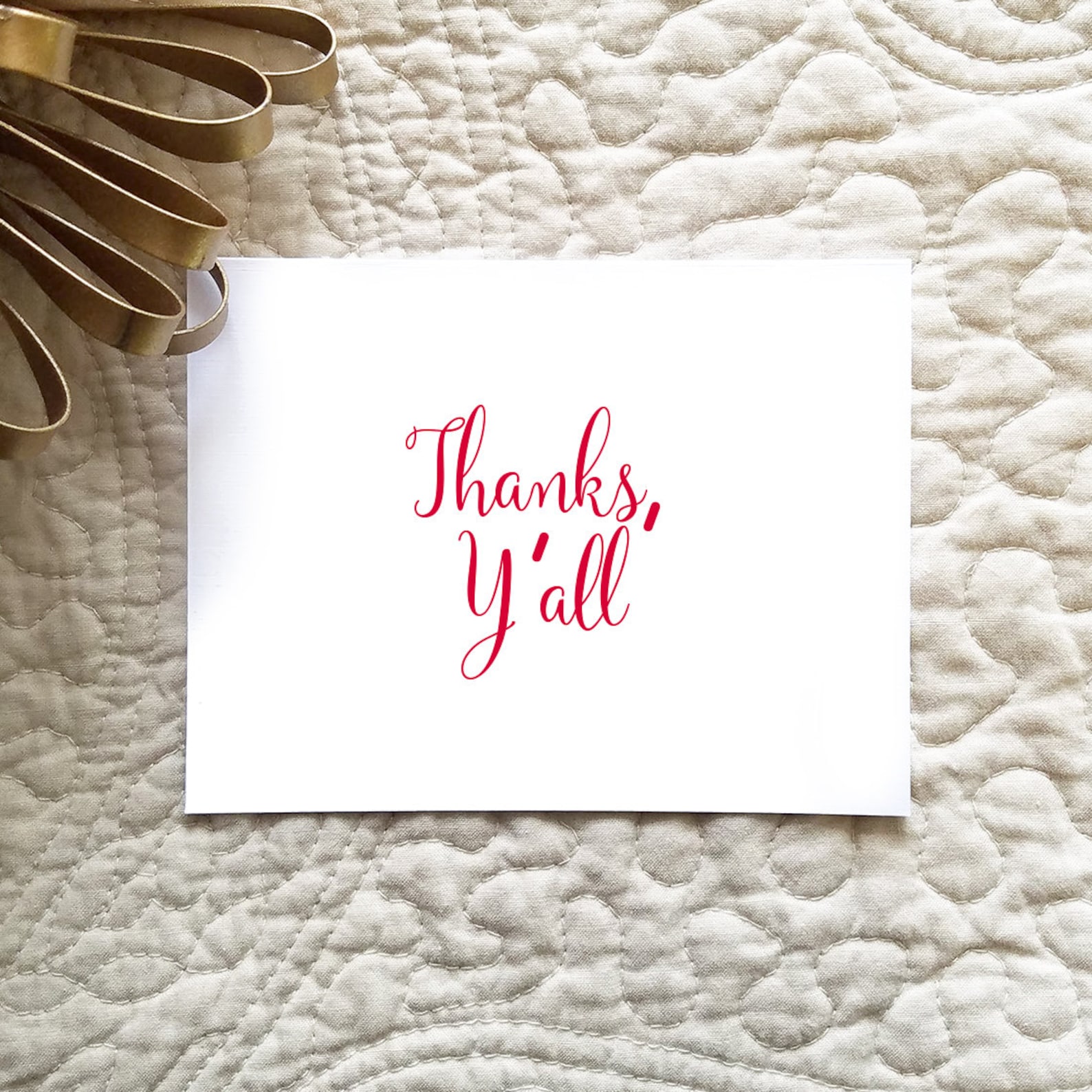 Thanks Y'all Custom Cards. Thanks Y'all Thank You - Etsy