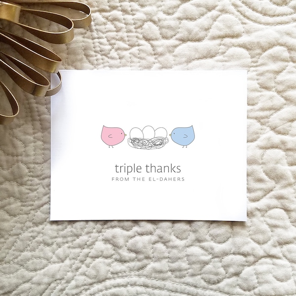 Triplet Baby Shower - Etsy