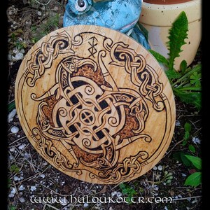 Viking Pyrography Wall Decoration - Etsy