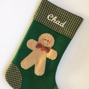 Gingerbread Man Stocking, Gingerbread Stocking, Stocking With ...