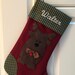 Reindeer Stocking, Stocking With Reindeer, Christmas Stocking With ...