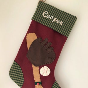 Baseball Stocking Baseball Christmas Stocking Stocking With | Etsy