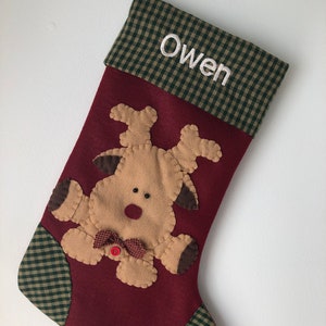 Reindeer Stocking, Christmas Stocking, Christmas Stocking for Baby ...
