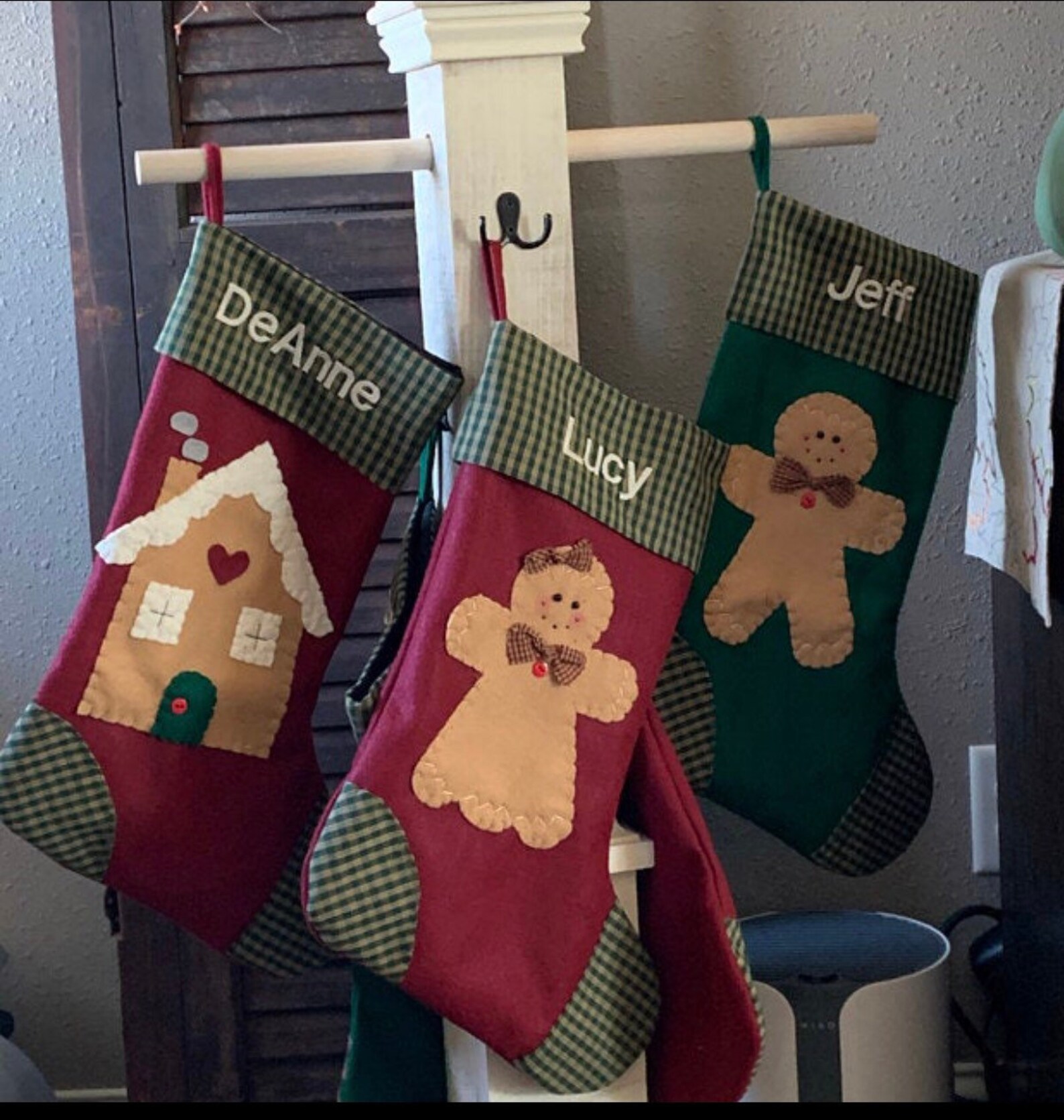 Gingerbread Stocking Gingerbread Girl Stocking Christmas - Etsy