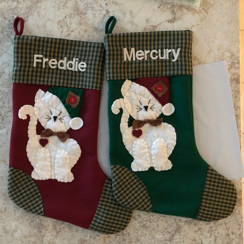 Cat Stocking Cat Christmas Stocking Stocking for Cat - Etsy