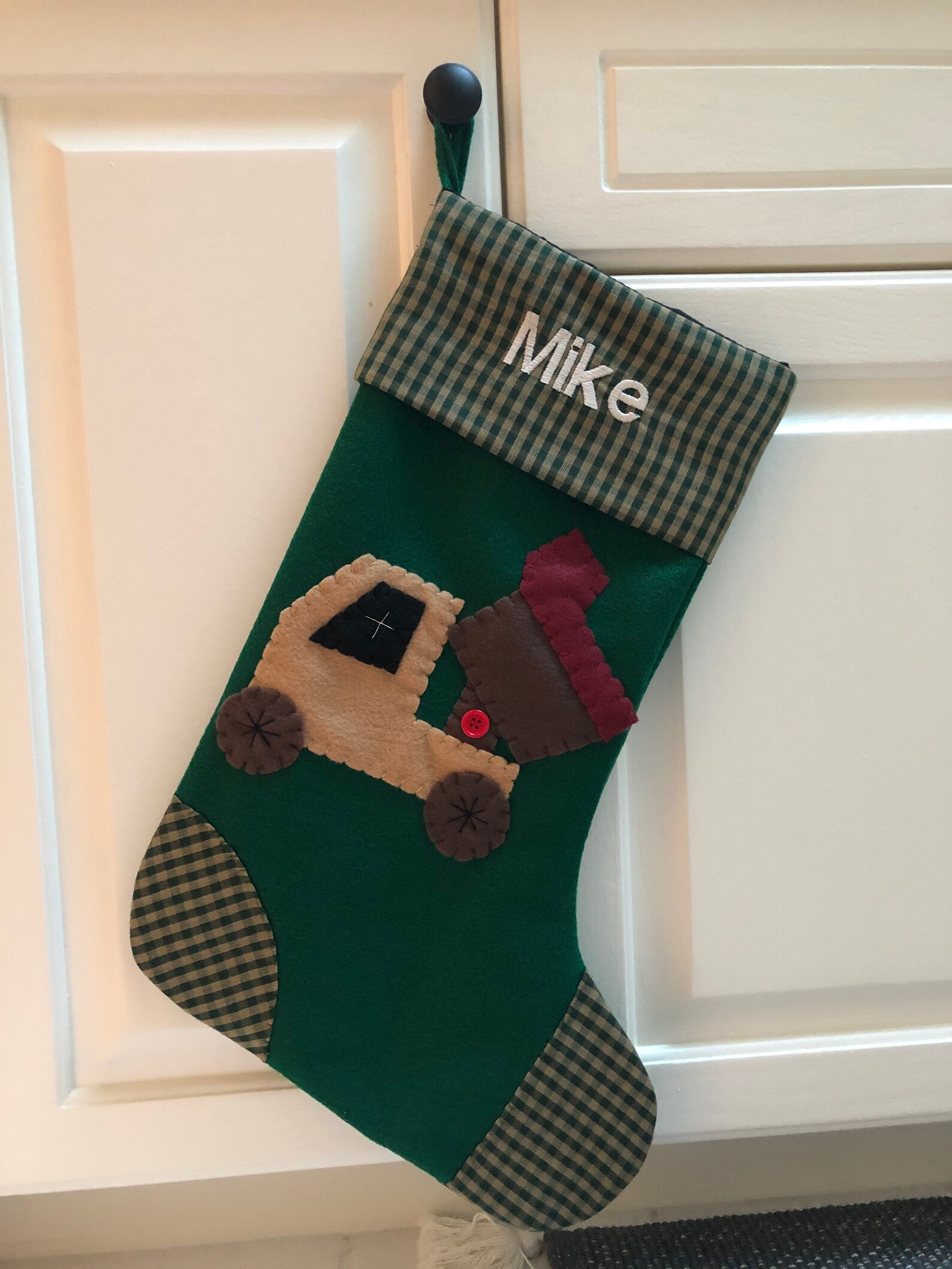 Truck Christmas Stocking Christmas Stocking With Truck - Etsy