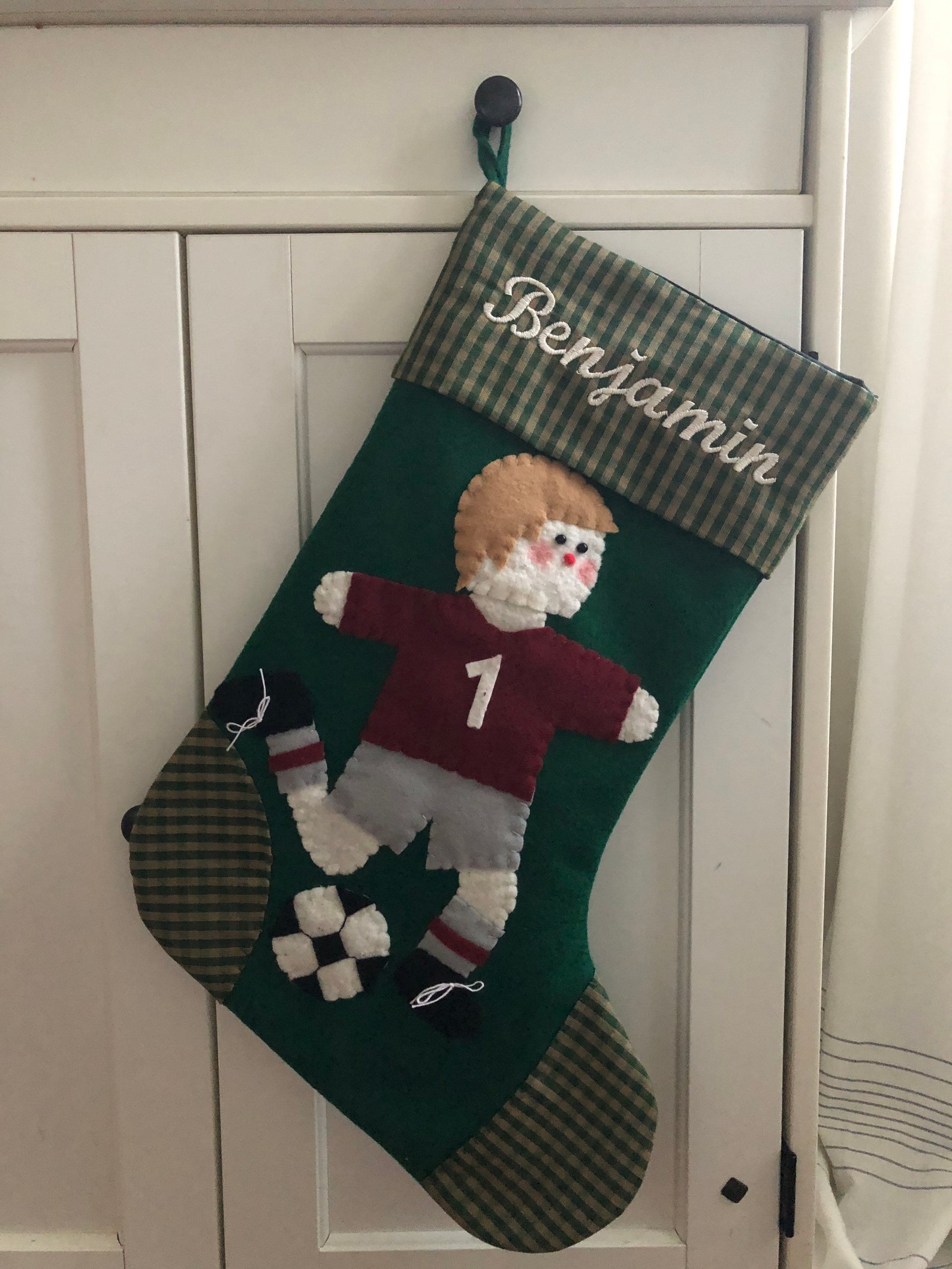 Soccer Stocking Soccer Christmas Stocking Soccer Stocking - Etsy