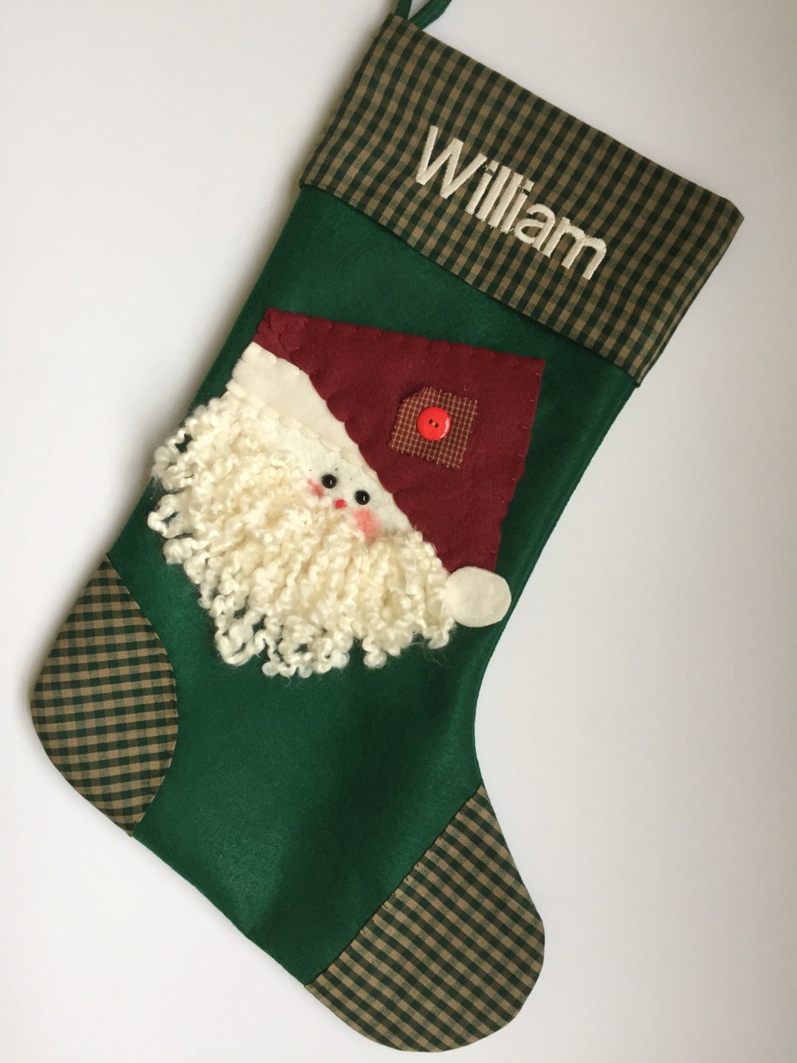 Santa Claus Stocking Christmas Stocking Christmas Stocking - Etsy