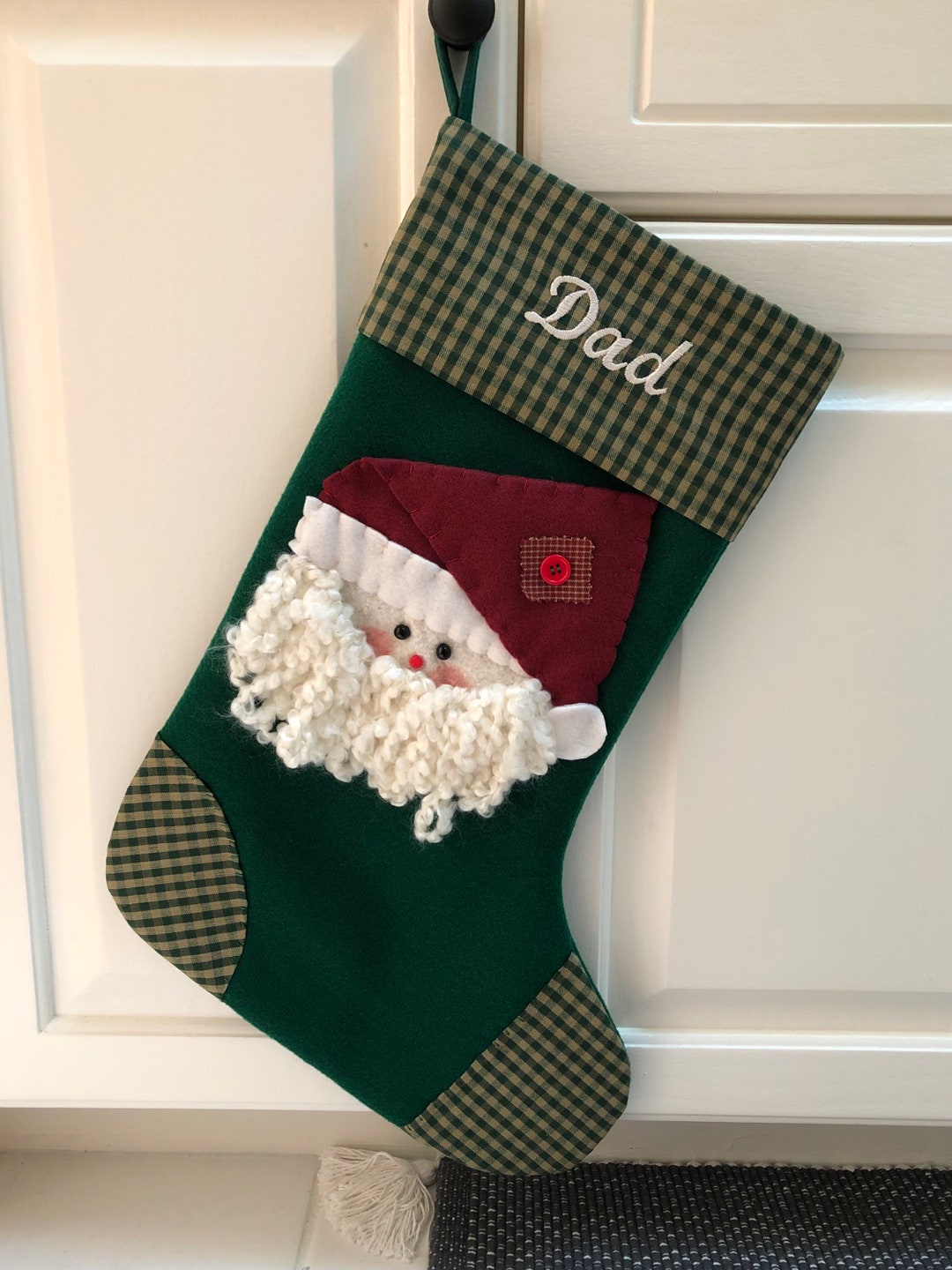 Santa Claus Stocking, Christmas Stocking, Christmas Stocking With Santa ...