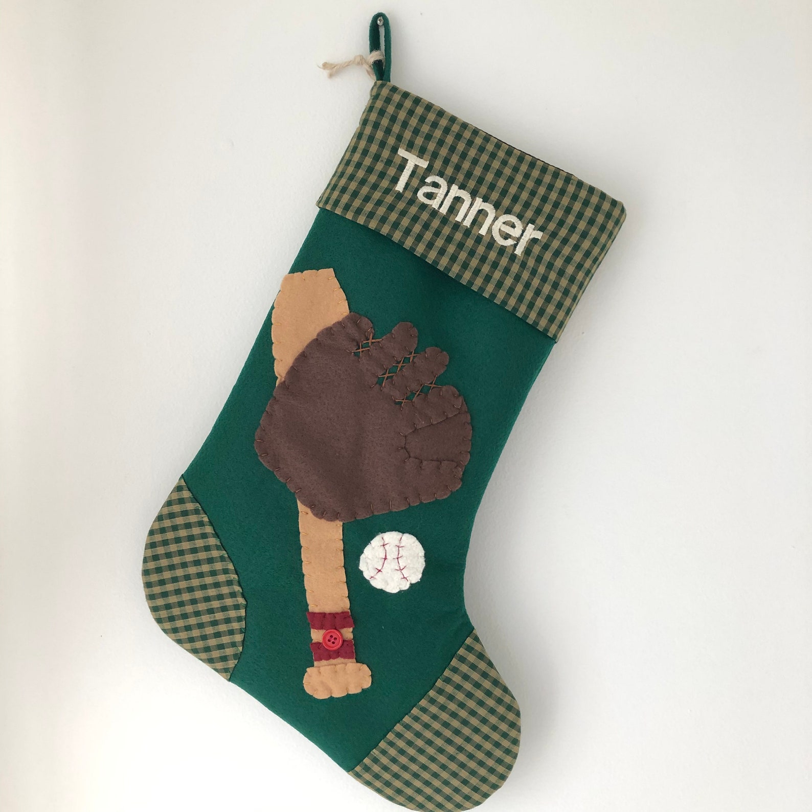 Baseball Stocking Baseball Christmas Stocking Stocking With - Etsy