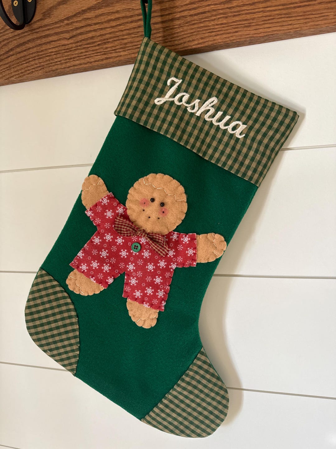 Gingerbread Man Stocking, Gingerbread Stocking, Stocking With ...