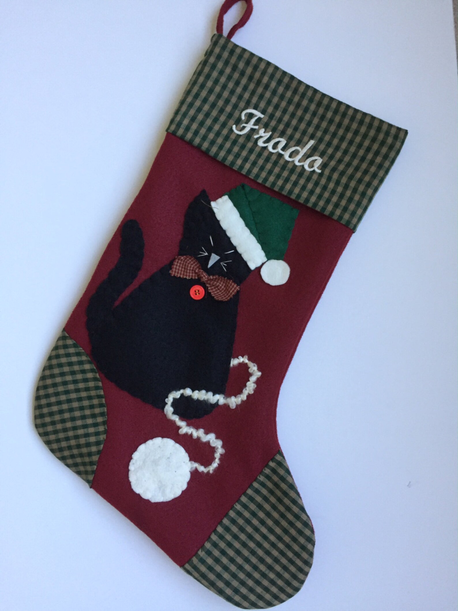 Cat Stocking Cat Christmas Stocking Stocking for Cat - Etsy
