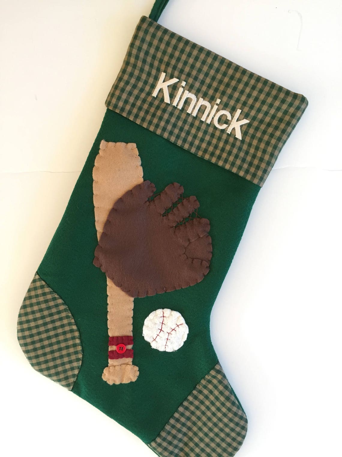 Baseball Stocking Baseball Christmas Stocking Stocking With - Etsy