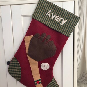 Baseball Stocking, Baseball Christmas Stocking, Stocking With Baseball ...