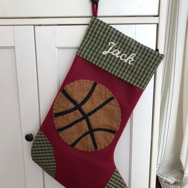 Basketball Stocking - Etsy