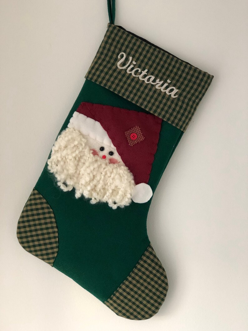 Santa Claus Stocking Christmas Stocking Christmas Stocking - Etsy