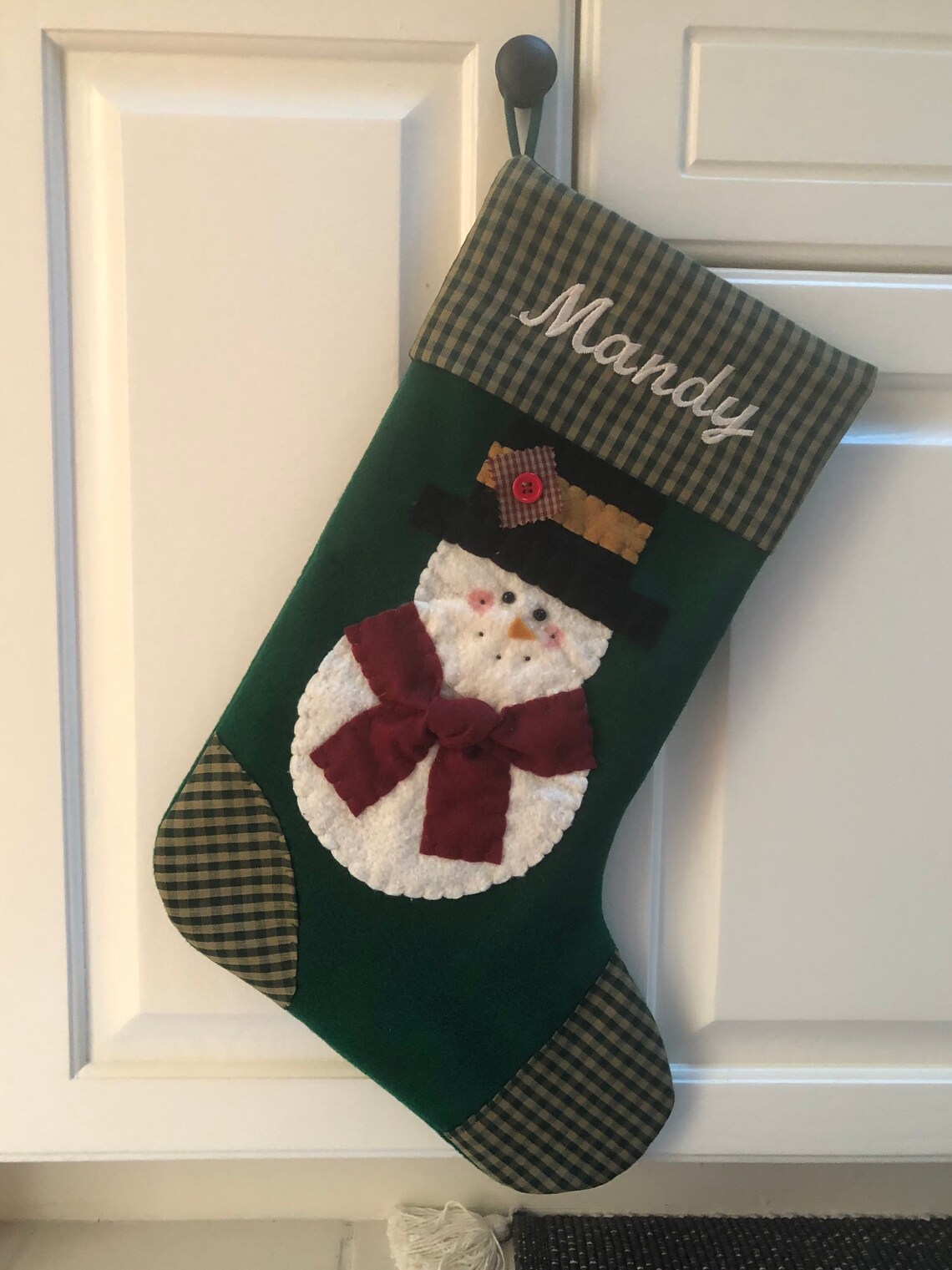 Snowman Stocking Stocking With Snowman Stocking for Boy | Etsy