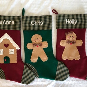 Gingerbread Man Stocking, Gingerbread Stocking, Stocking With ...