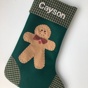 Gingerbread Man Stocking, Gingerbread Stocking, Stocking With ...
