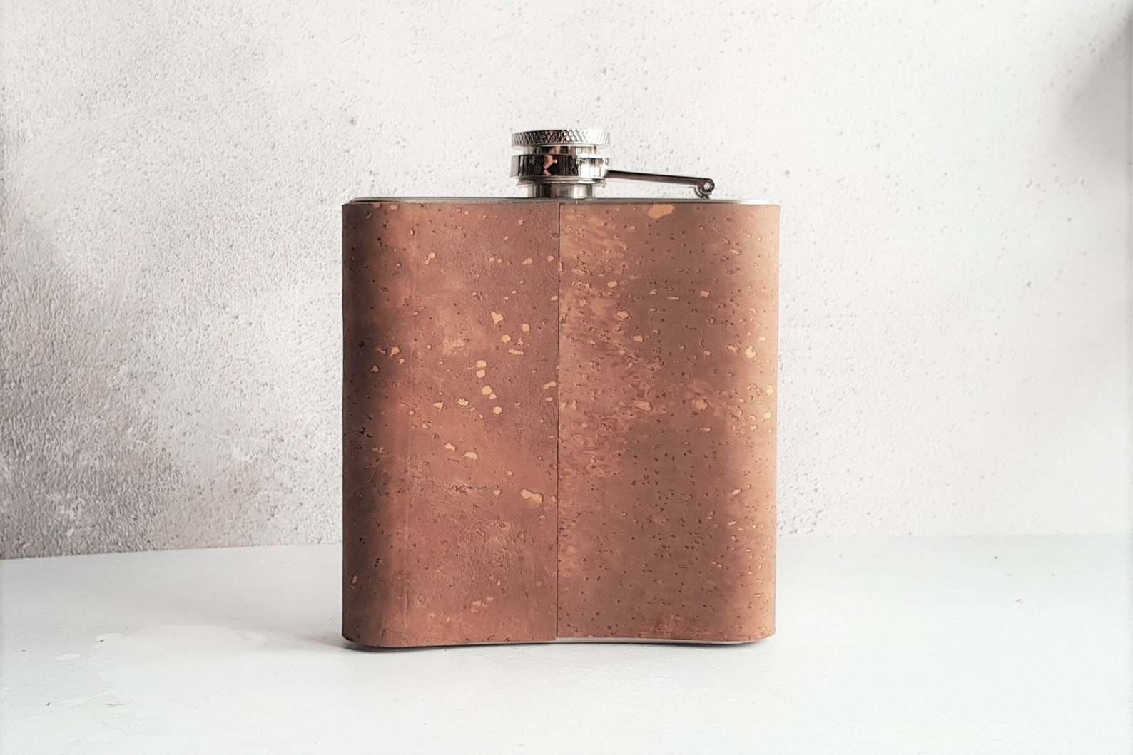 Valentine Hip Flask Cork Vegan Leather Accessories Cork - Etsy