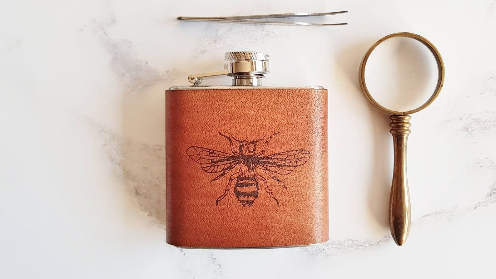 Honey Bee Hip Flask Natural Sciences Gift Custom Hip Flask - Etsy
