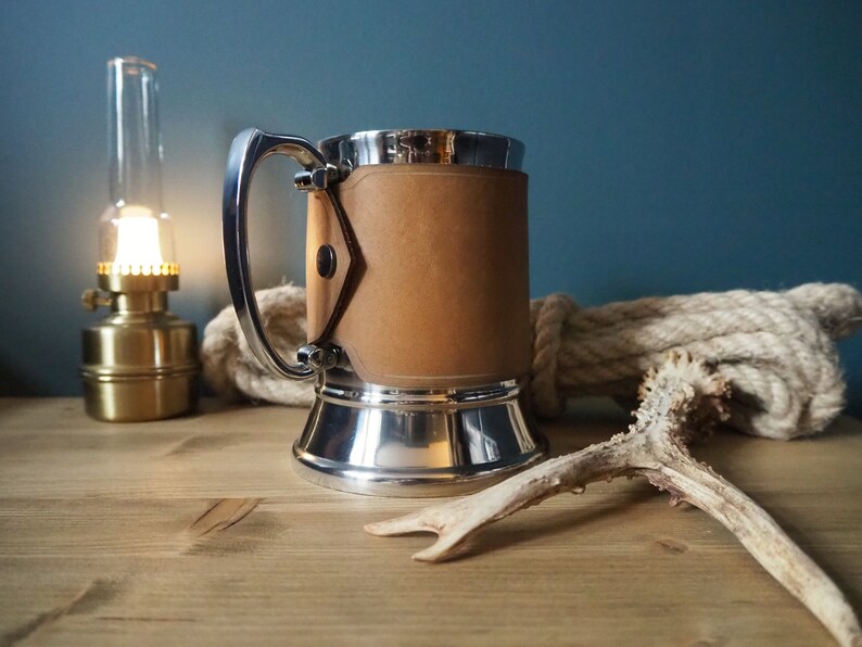 Leather Tankard With Removable Cover - Etsy