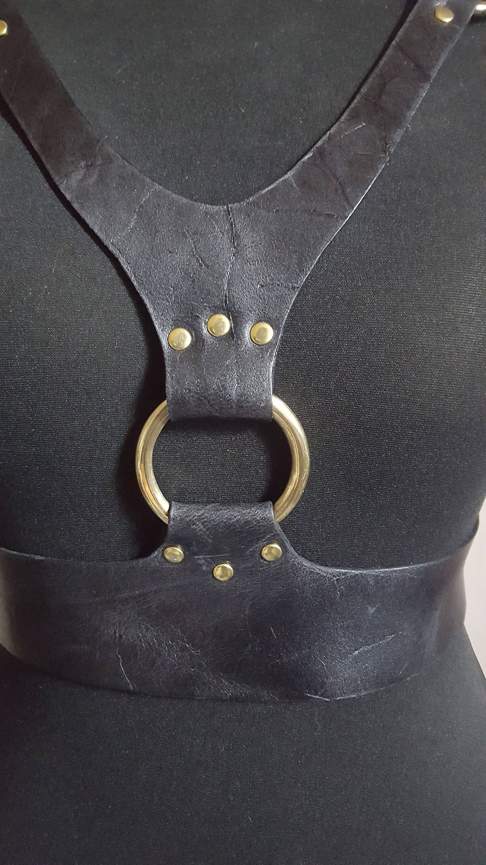 Hel // Leather Body Harness for Her Harness Top and | Etsy